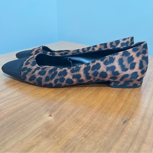 Zara | Shoes | Zara Women Animal Leopard Ballerina Ballet Flats Cap ...